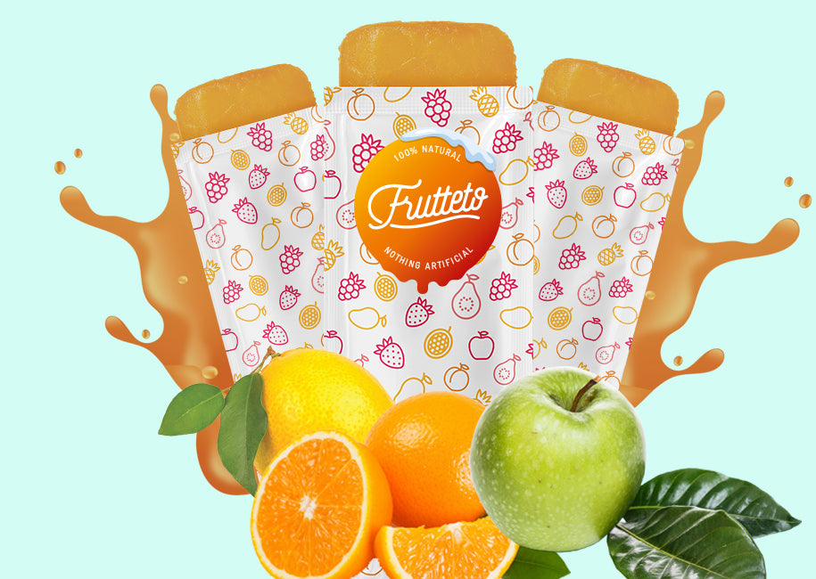 Ice Lolly Fruit Popsicles | Frutteto Kids | Mother Nurture | 100% Fruit